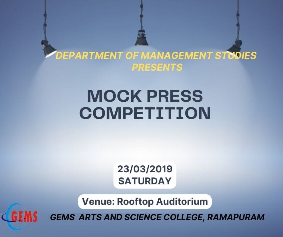 Mock Press Competition | GemsCollege
